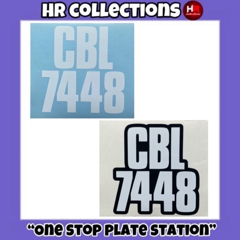 STICKER PLATE STICKER CUTTING | Shopee Malaysia