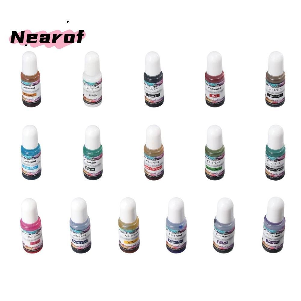 NEAROF Color Pigment, 24 Colors 16 Colors Epoxy Resin Pigment, Paint ...