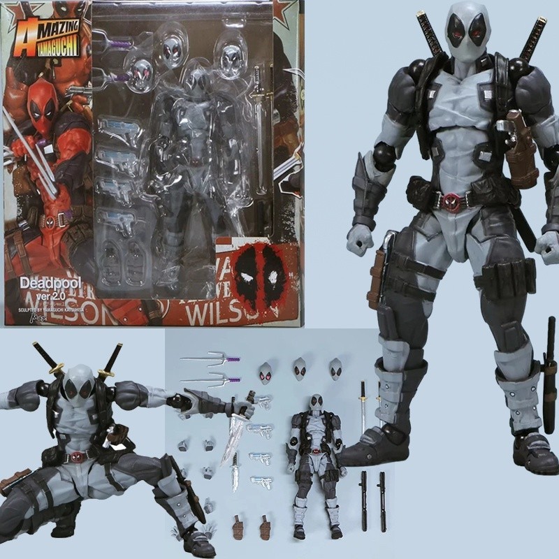 Revoltech Deadpool 2.0 Toys Action Figure Shf 011EX Mafex Deadpool ...