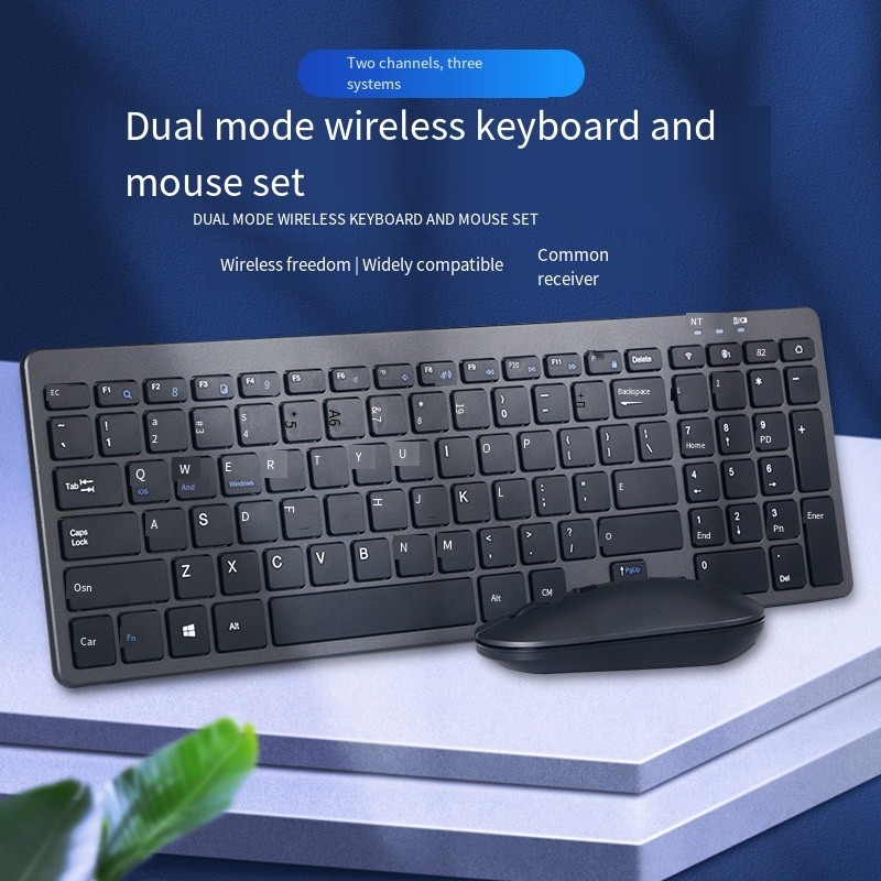 Dual-mode Wireless Keyboard Mouse Bluetooth 2.4G Dual-channel Keyboard ...