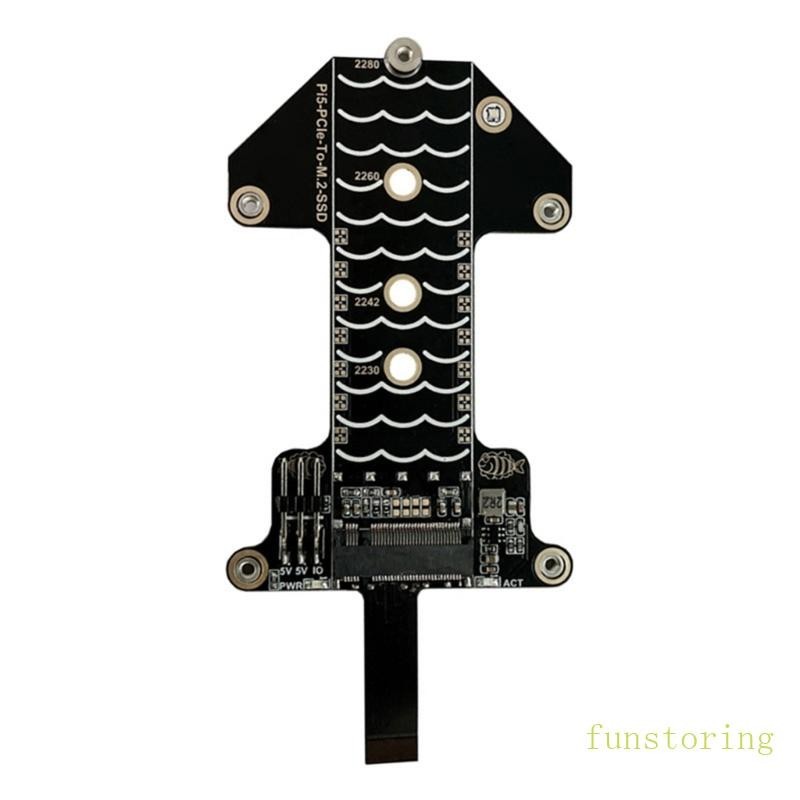 FUN For RPi 5 Storage Expansion M 2 NVME SSD Adapter Board Efficient ...