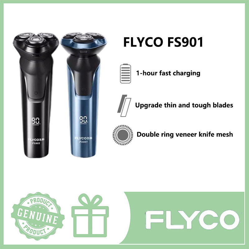 FLYCO FS901 portable wireless men's fast charging electric shaver | Shopee Malaysia