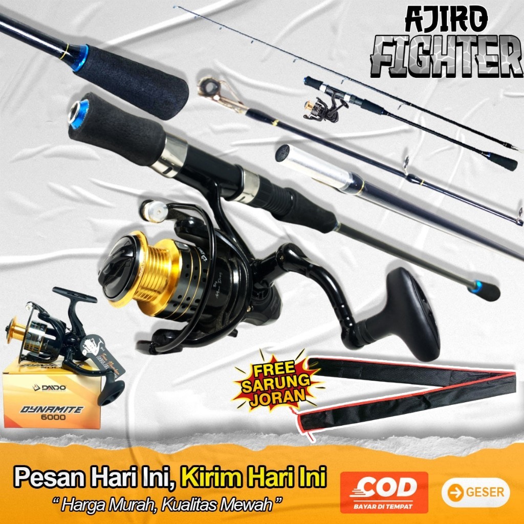 Complete Set Of 10-20Lbs Fighter Sea Rod And Reel Daido Dynamite 5 +1 ...