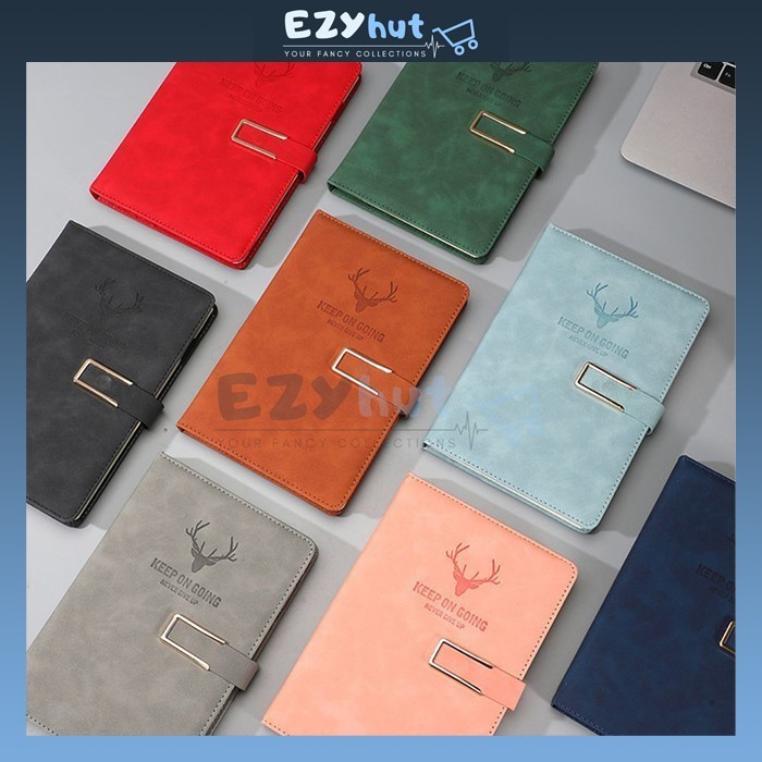 A5 Leather Notebook Thick Diary Journal 240 Pages School Office ...