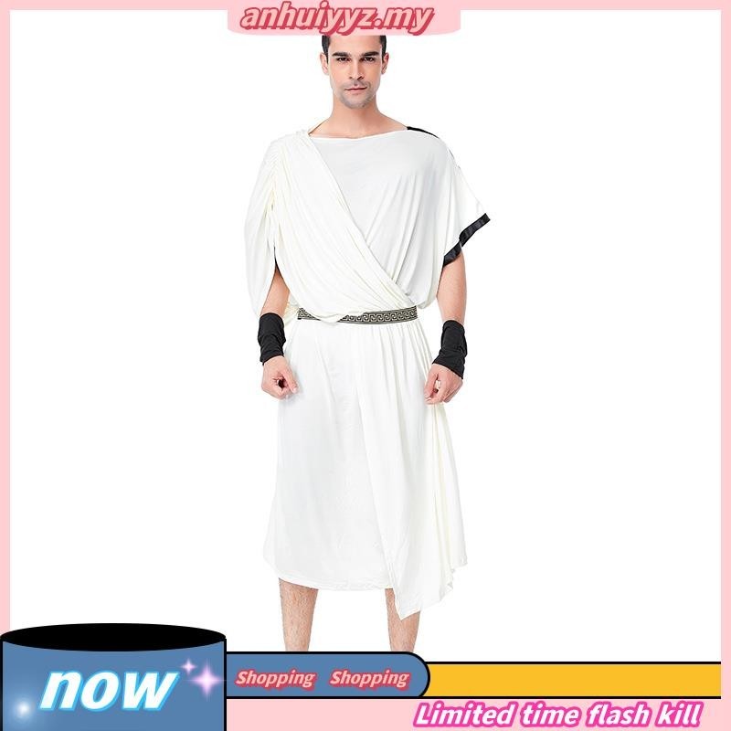 Halloween Greek Olympic Goddess Roman Princess Costume Masquerade Men's ...
