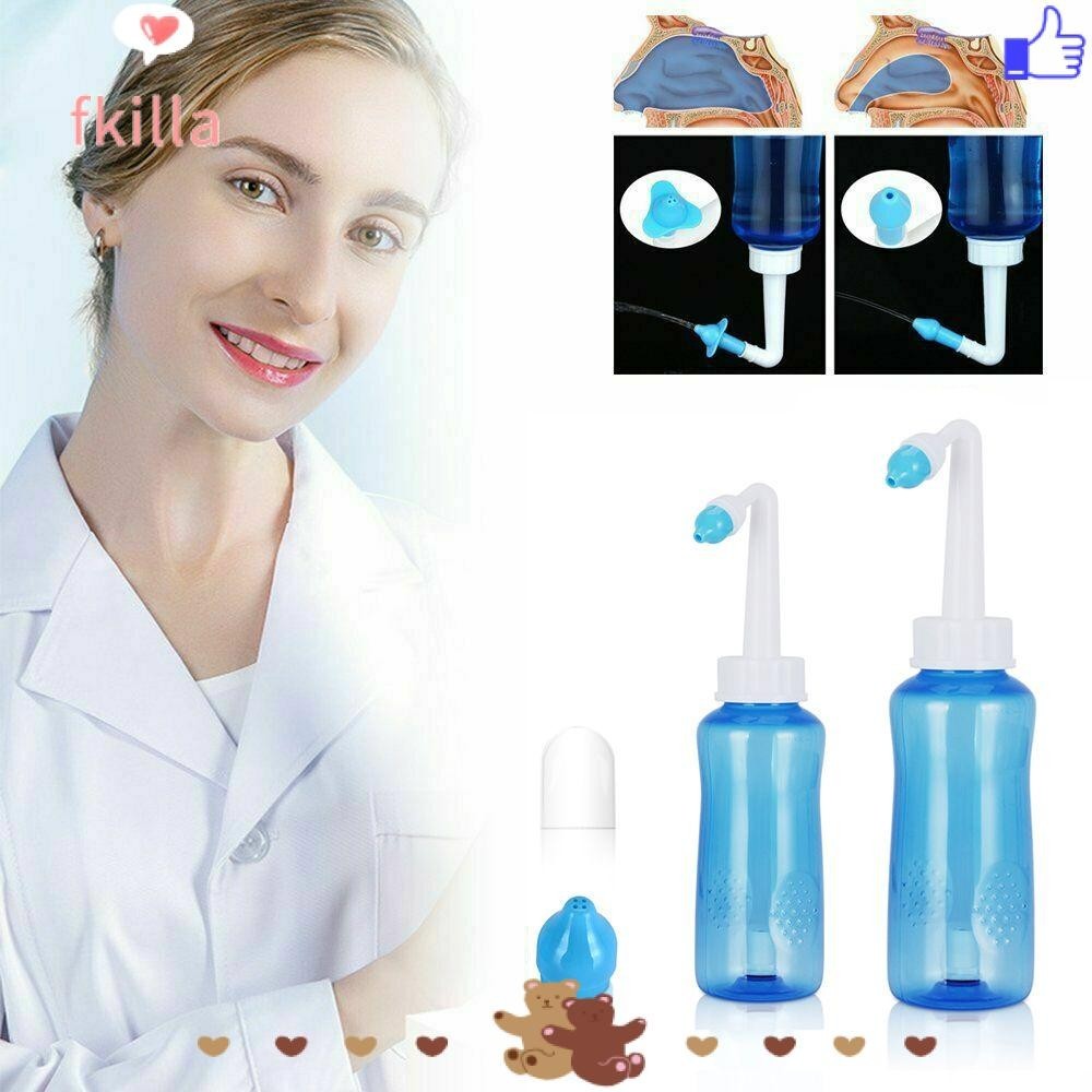 FKILLA1 300ml/500ml Nasal Wash Cleaner Upgrated Nosal Sinus Rinse Nasal ...