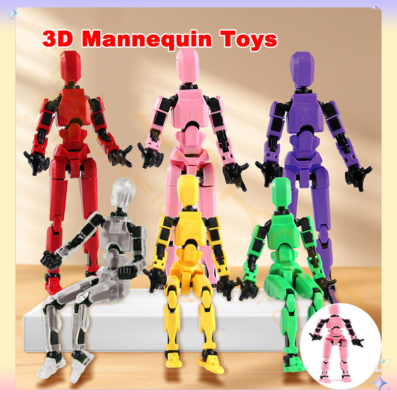 3D Printed Mannequin Toys Multi-Jointed Movable Robot Decompression ...