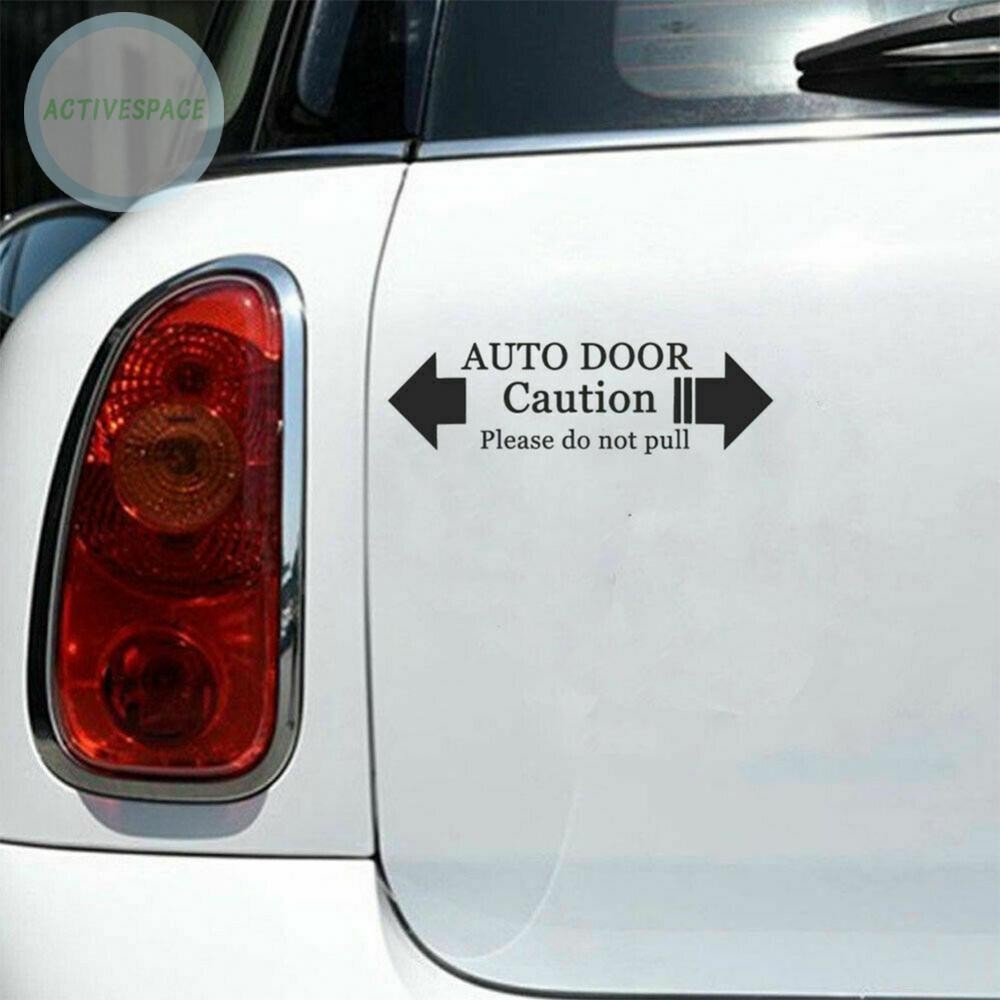 1*Car Sticker Automatic Auto Door Warning Caution Please Do Not Pull ...