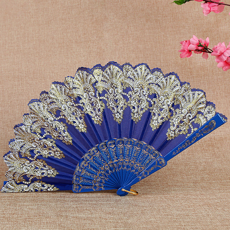 Single Flower Folding Fan Chinese Fan Dance Fan Wingchun Fan Plastic ...