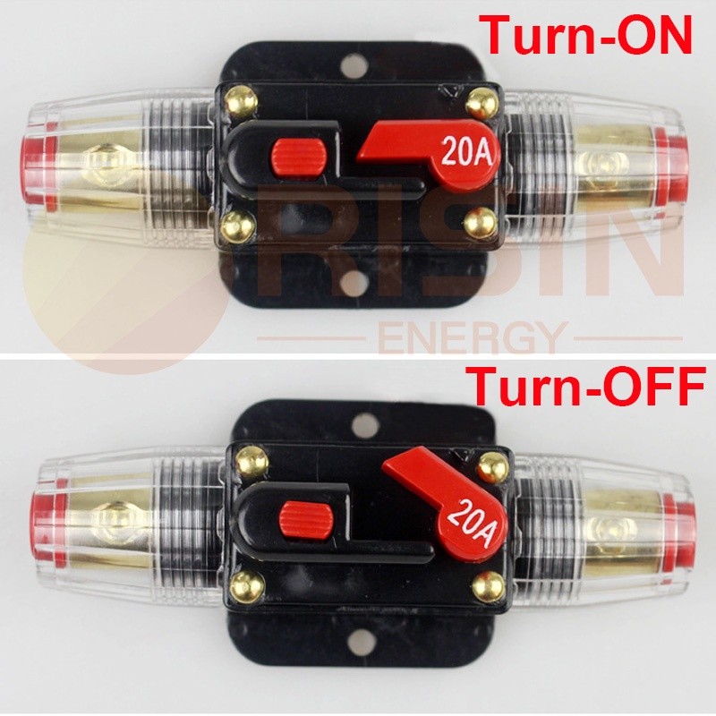 For 12V-24V Protection Circuit Breaker Car Audio Automatic Fuse Holder ...
