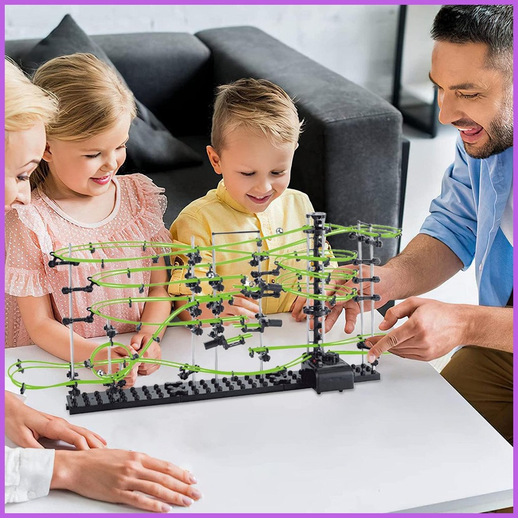 Marble Coaster Run with Motor Set Battery-Powered Marble Maze Game ...