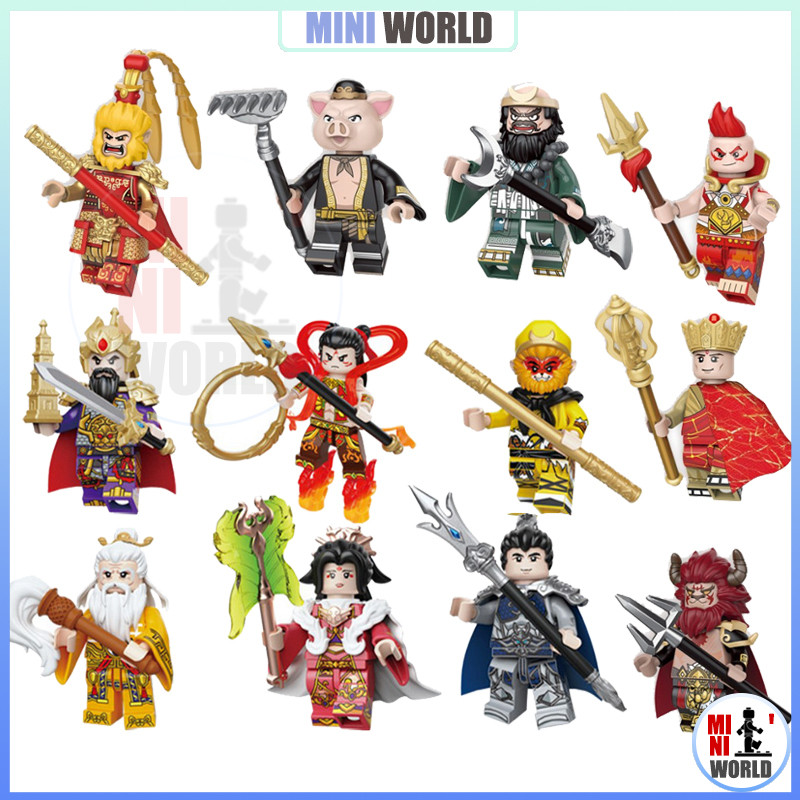 Journey To The West Minifigures The Monkey Erlang God Xuan Zang King ...