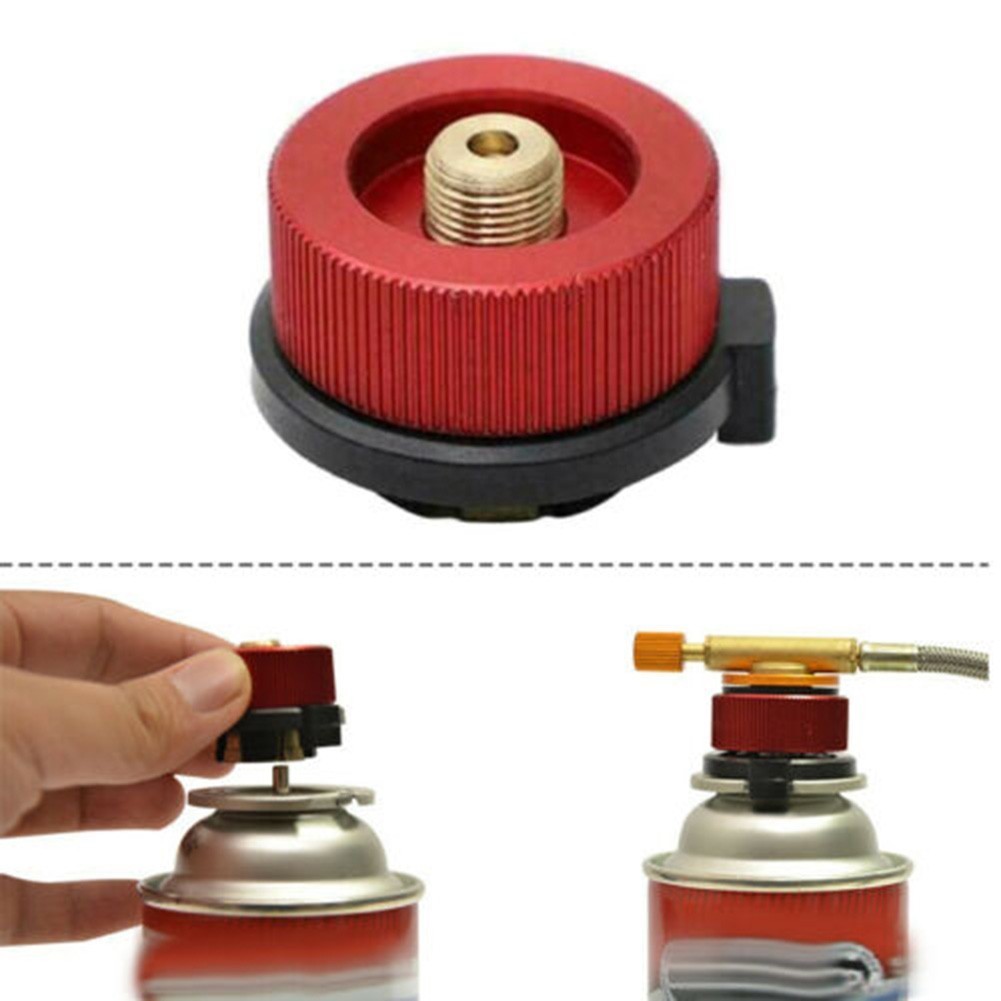 FEELING-MY Metal Camping Stove Butane Gas Adapter Convert Fuel Canister ...
