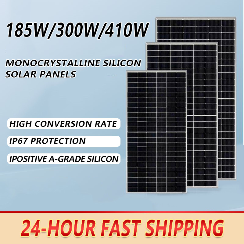 【Ready Stock】Grade A 185/300/410 Watts Solar Panel Full Power ...