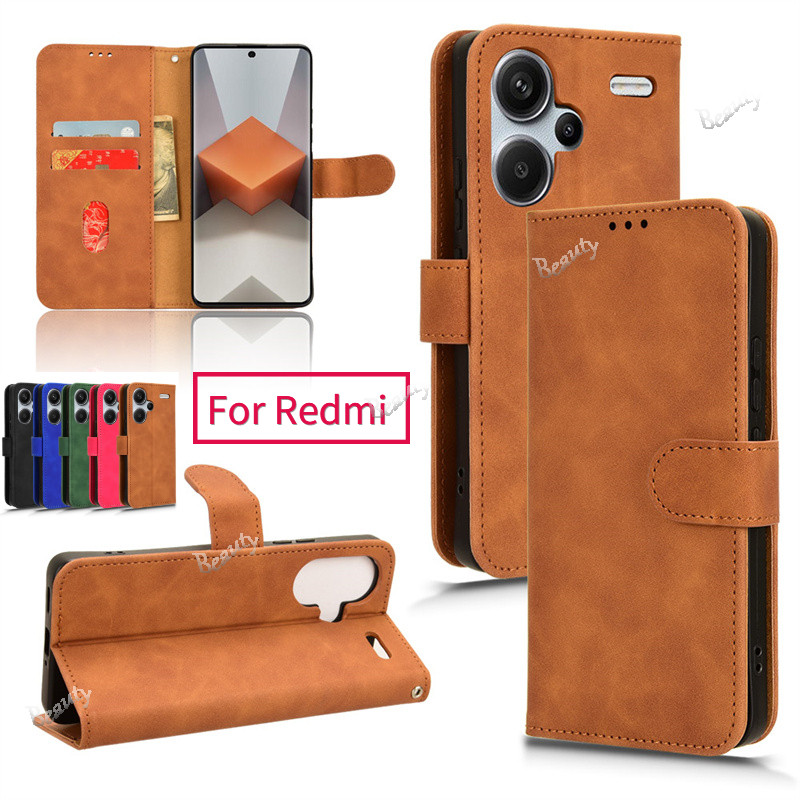 Case For Xiaomi Redmi 13 Redmi13 4G 5G Skin Feel Lanyard Magnetic Card ...
