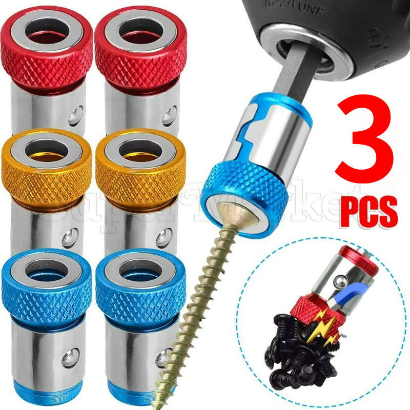 1/3Pcs Universal Magnet Bit Holder - Electric Screwdriver Bit Head ...