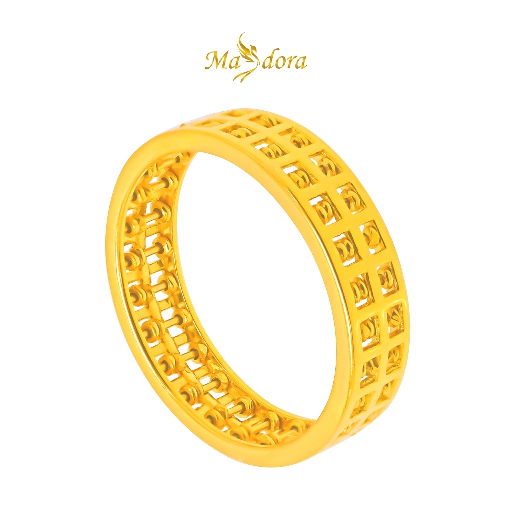 MASDORA 916 Gold Ring Rings Cincin Emas ~ Simple Round Abacus (EMAS 916 ...