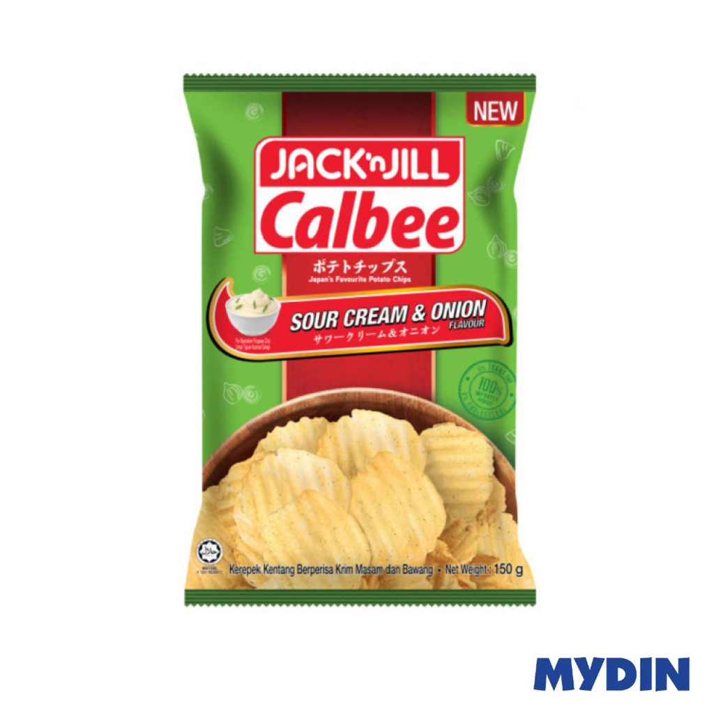 Jack n' Jill Calbee Potato Chips Sour Cream & Onion (150g) | Shopee ...