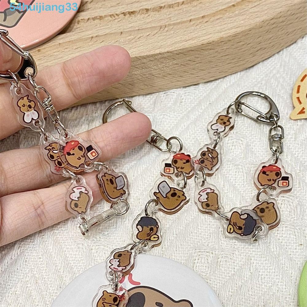 HUIJIANG Capybara Keychain, Creative Cute Capibara Bag Hanging, Lovely ...