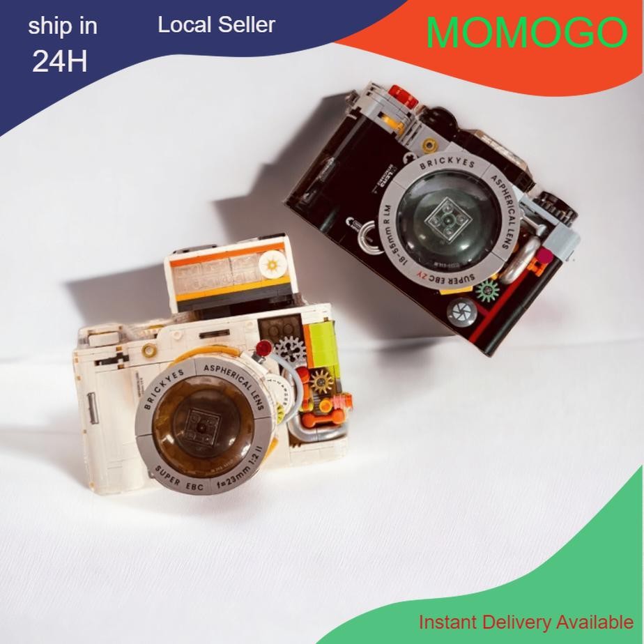 Camera Model Brick Handmade Toys Vintage Style Simulation SLR MOC Film ...