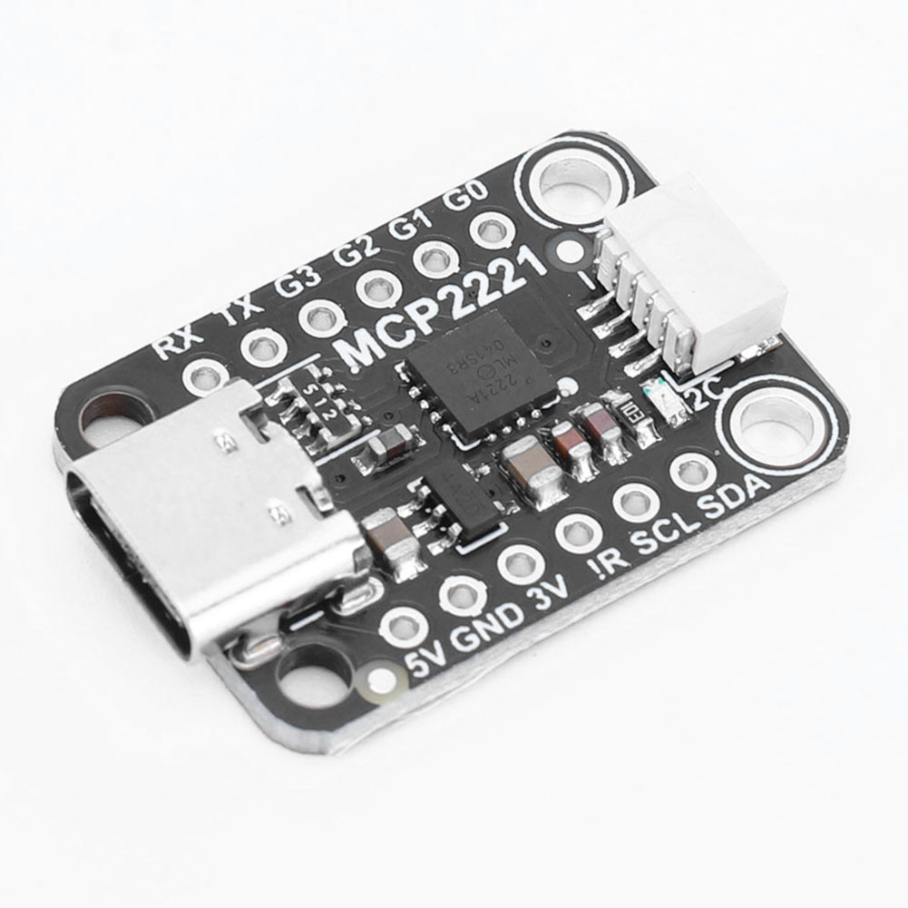Useful MCP2221A USB To GPIO Module Board ADC I2C for Adafruit Stemma QT/Qwiic DE ...