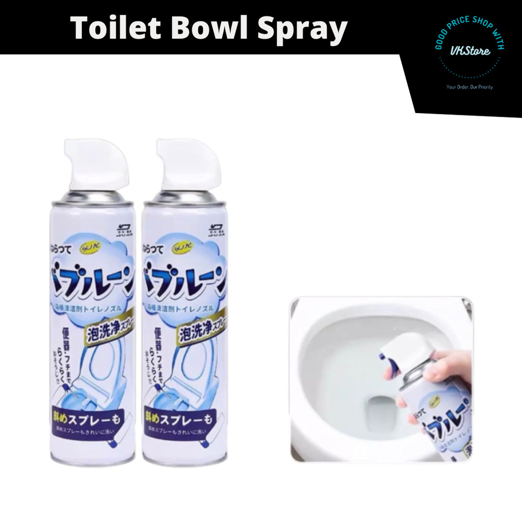 500ml Toilet Bowl Bathroom Foam Bubble Mousse Spray Cleaner With Nozzle ...