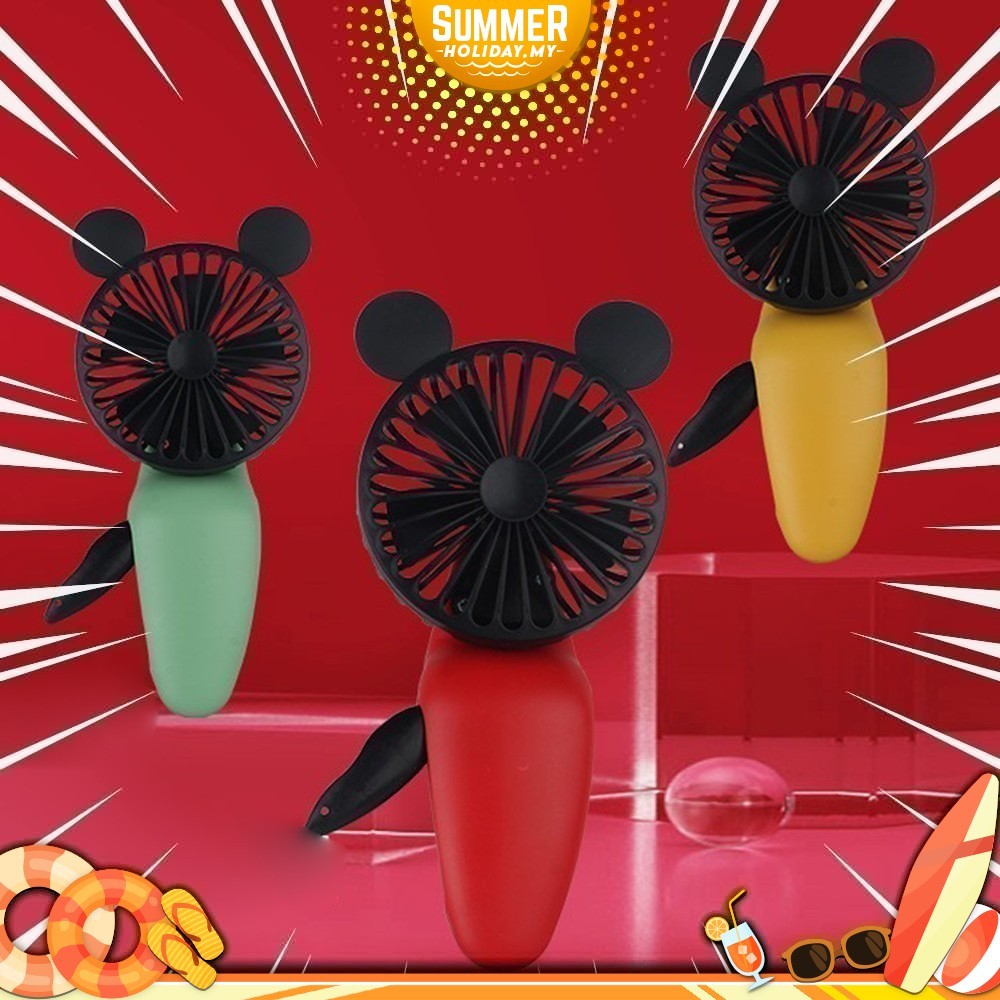 Kipas Angin Mini Cute Portable Hand Fan Cooling Wind Easy Carry Kanak ...