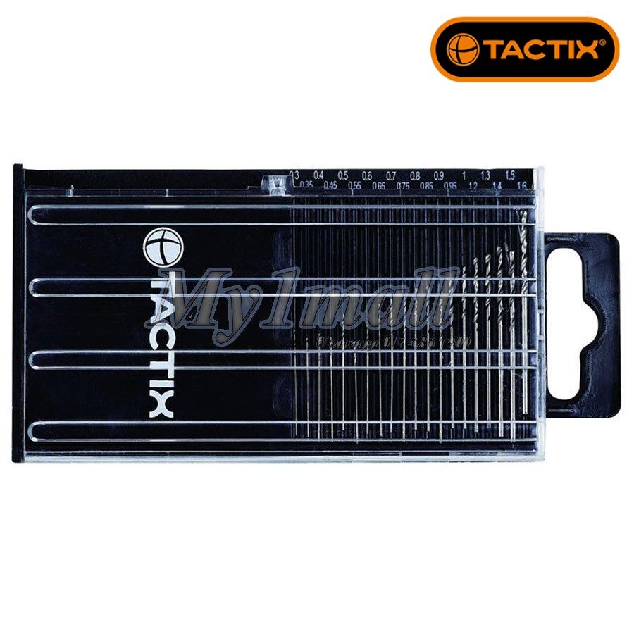 TACTIX 545079 20pcs HSS Mini Drill Set Micro Drill Bit Set 0.3mm to 1 ...