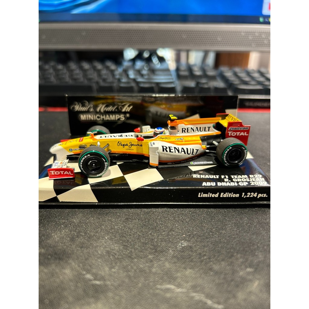 Mini Cut 1/43 F1 Renault Fleet Renault R29 Gross Let 2009 Season Abu ...