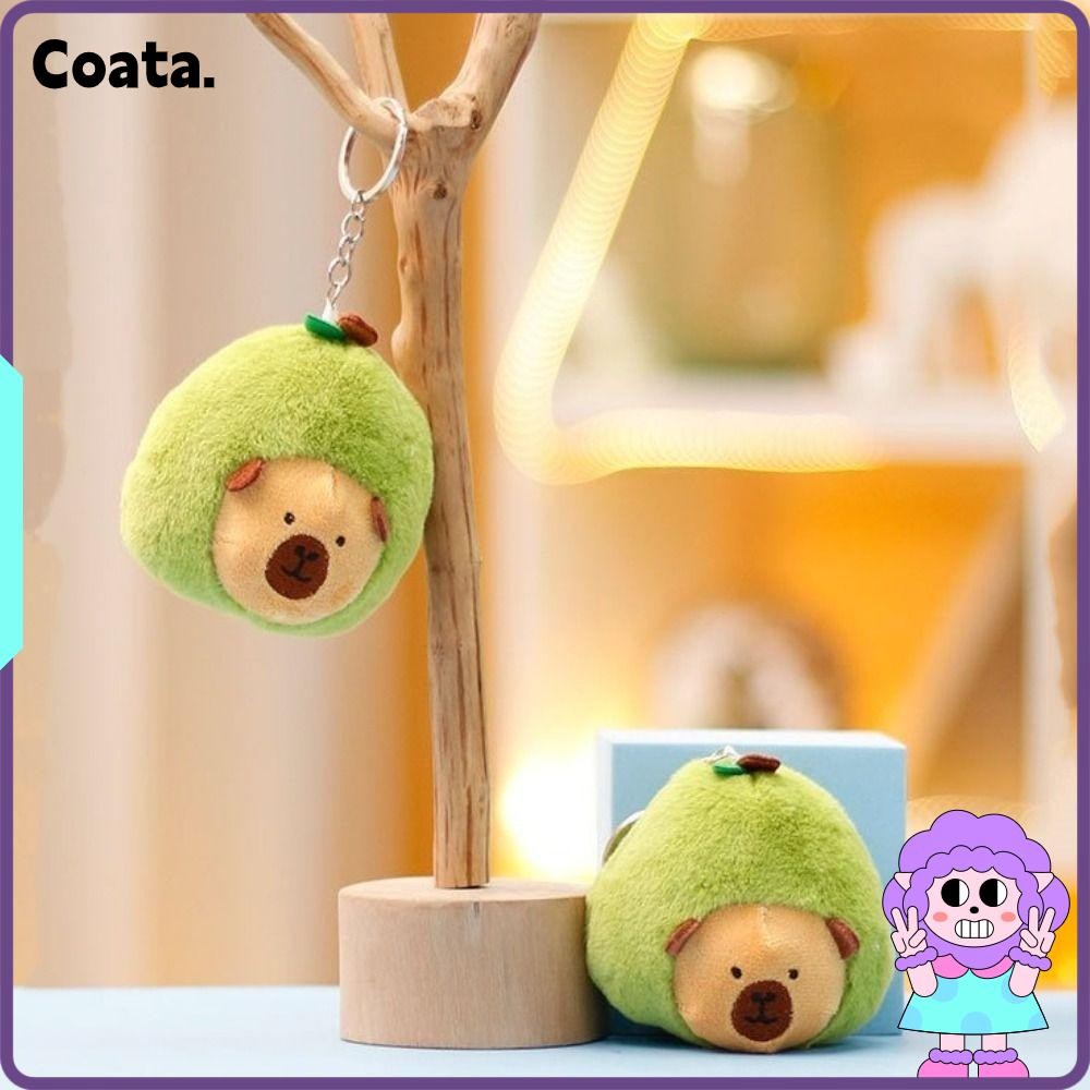 COATA Plush Capybara Doll, Soft Cartoon Capybara Plush Keychain ...