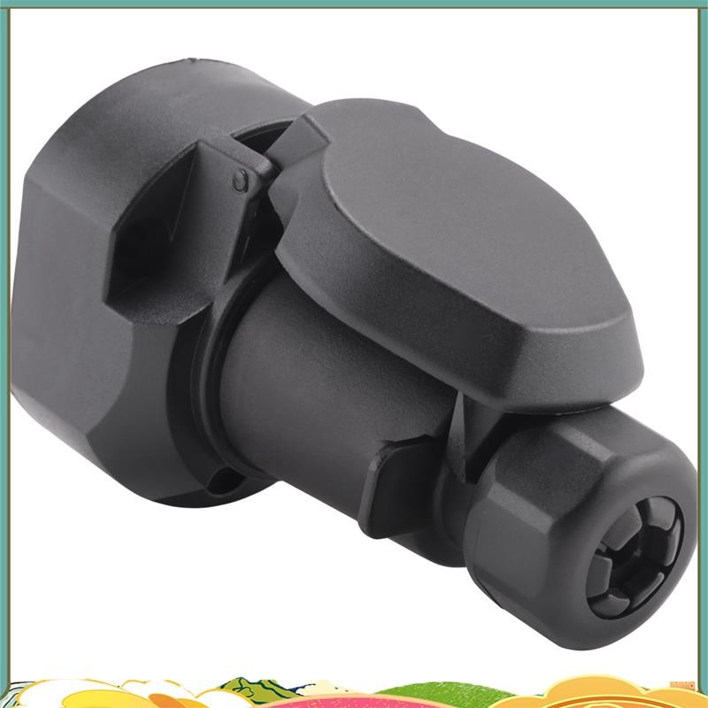 lenachristy 7 Pin European Trailer Socket+Plug Tow Bar Connector ...