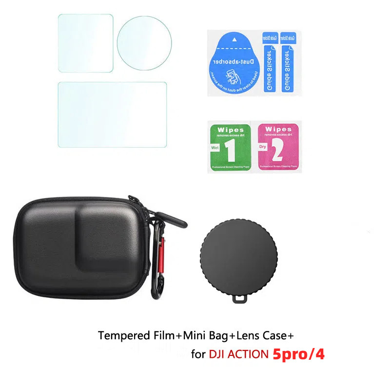 For DJI Osmo Action 5 pro Mini Storage Carring Bag+Lens Protective ...