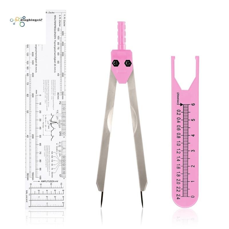 EKG Calipers ECG Calipers Measuring Tool with Ruler EKG Caliper Divider ...
