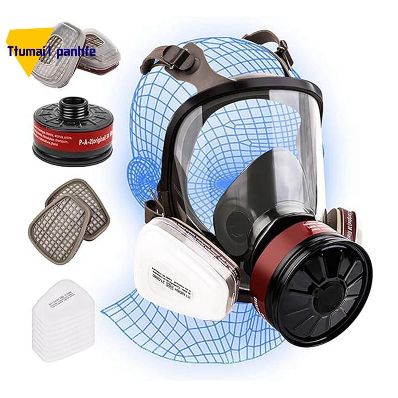 Respirator Gas Mask with Filters Gas Mask Filter Respirator Mask for ...