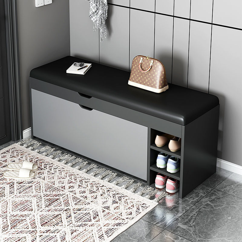Nordic Shoe Changing Stool Shoe Cabinet Door Footstool Home Can Sit ...
