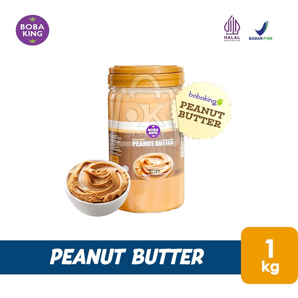 Bobaking Peanut Butter Creamy BOBA KING Peanut Butter Jam (1kg ...