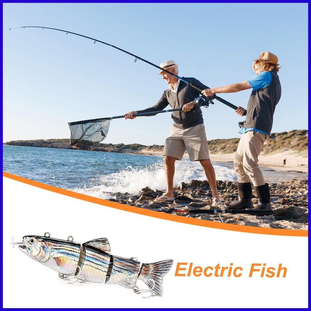 Robot Fishing Lure Realistic Robotic Swimming Fishing Electric Lures 4 ...