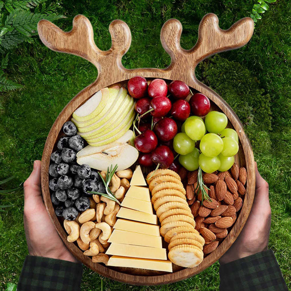 ARI Elegant Wooden Plate Christmas Dinner Party Essentials Christmas ...