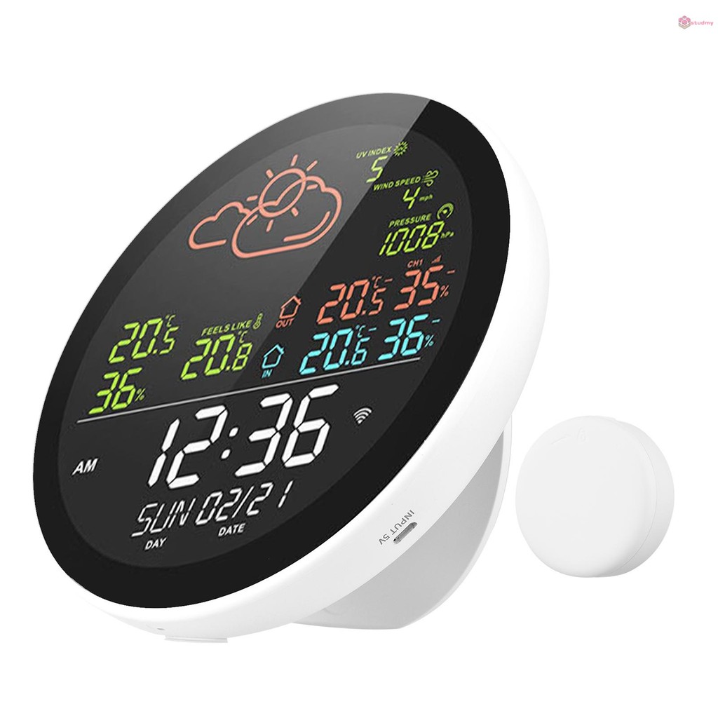 Smart Weather Station Wifi Smart Weather Color Screen Weather Outdoor ...