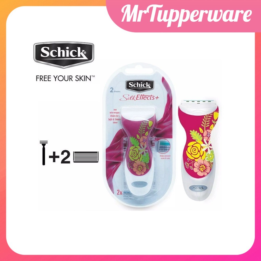 (COMFORTABLE) Schick Silk Effects Plus Kit 2s Women Razor Kit Women ...