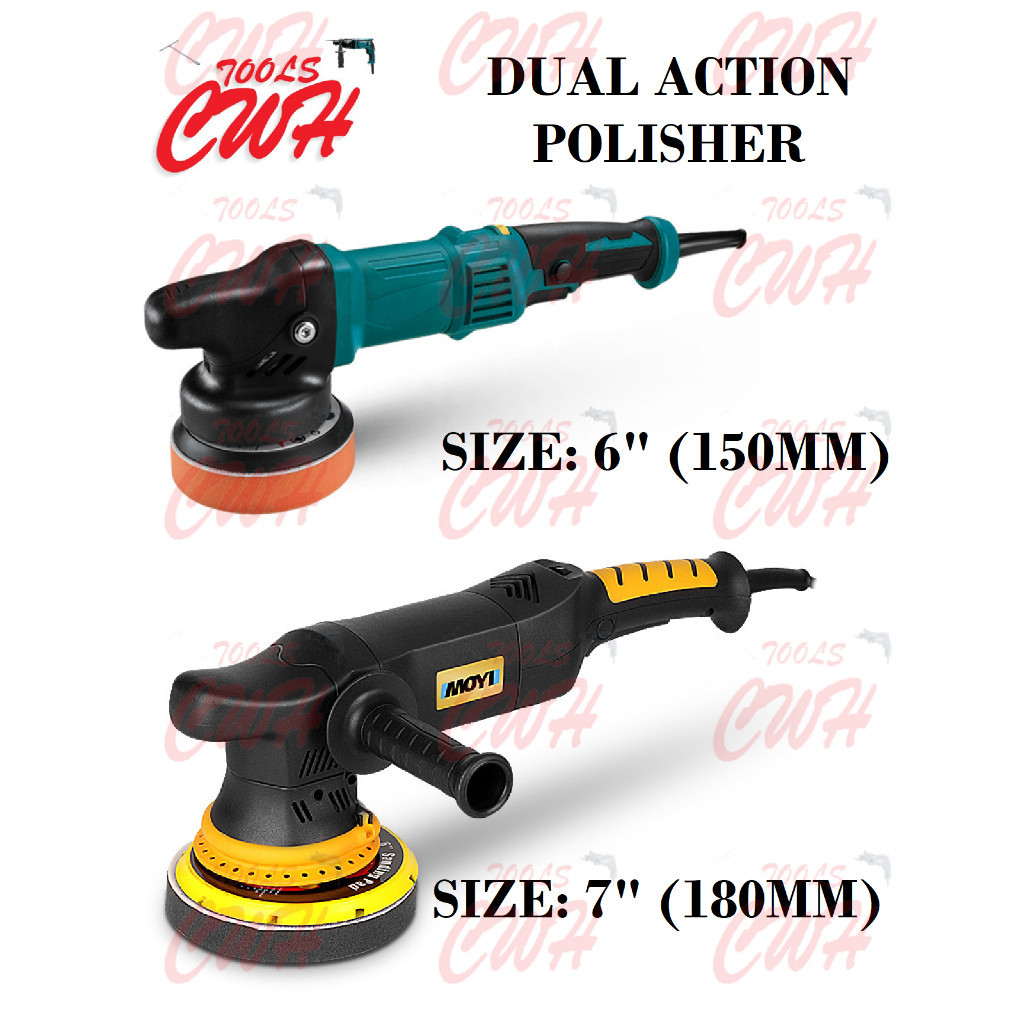 PRC 980W 1350W 5" 6" 7" DUAL ACTION RANDOM ORBITAL CAR POLISHER ...