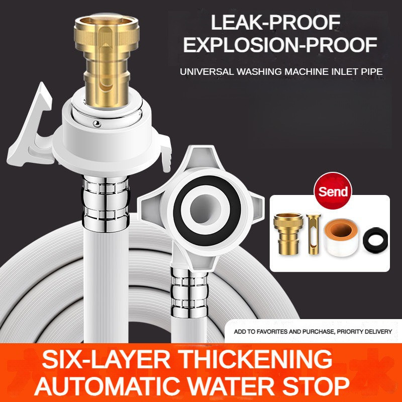 Universal washing machine water inlet hose Extended water filling upper ...