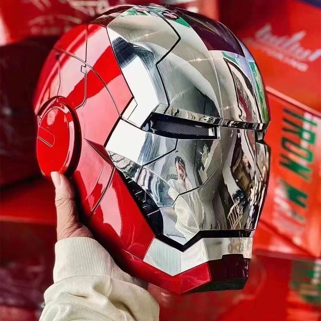 Jarvis Iron Man helmet motorized hand-controlled manual opening and ...