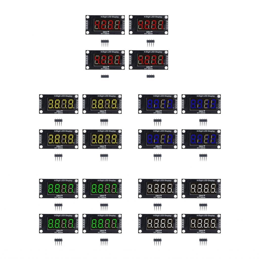 Superparis 4 Sets Digital Tube LED Display Module Digit 7 Segment ...