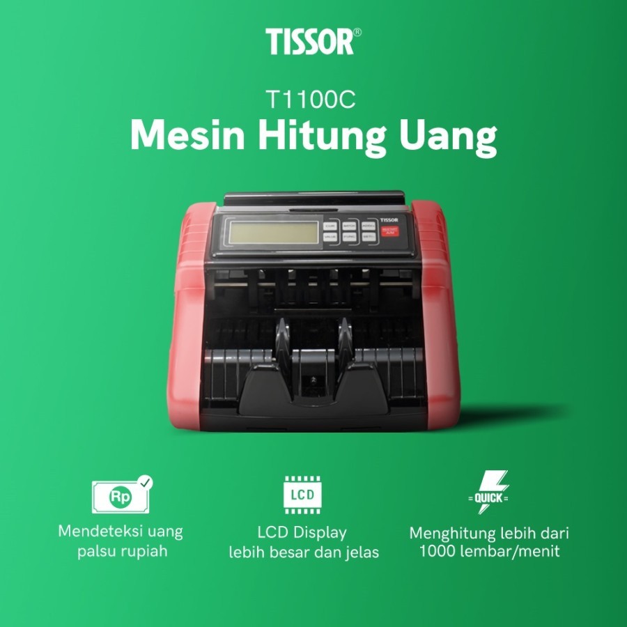 MESIN Tissor T-1100C - Accurate Money Counting Machine/Money Bill ...