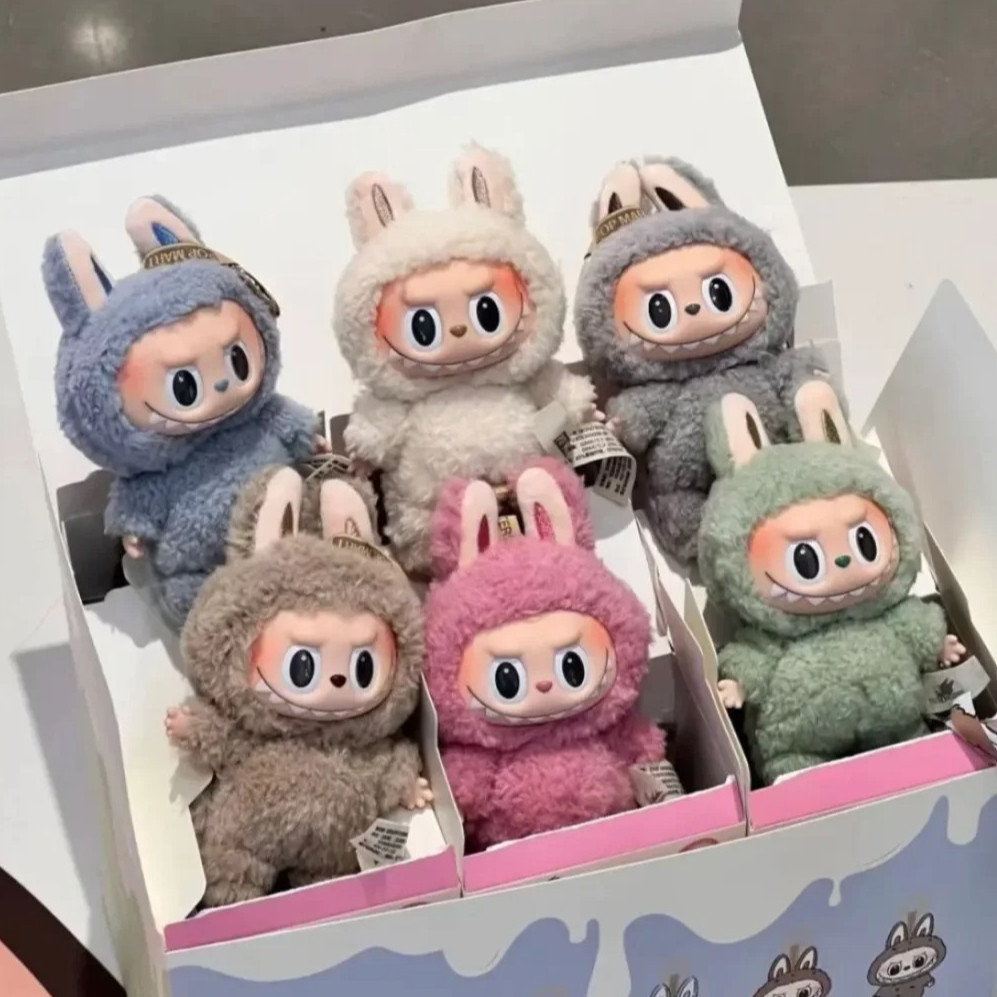 LABUBU THE MONSTERS Heart Macaron Vinyl Face Blind Box Plush Toy ...