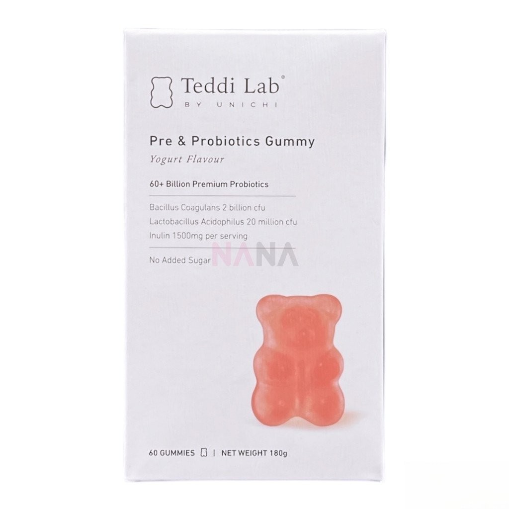 Unichi Teddi Lab Pre & Probiotics Gummy - Yogurt Flavour 60 Gummies ...