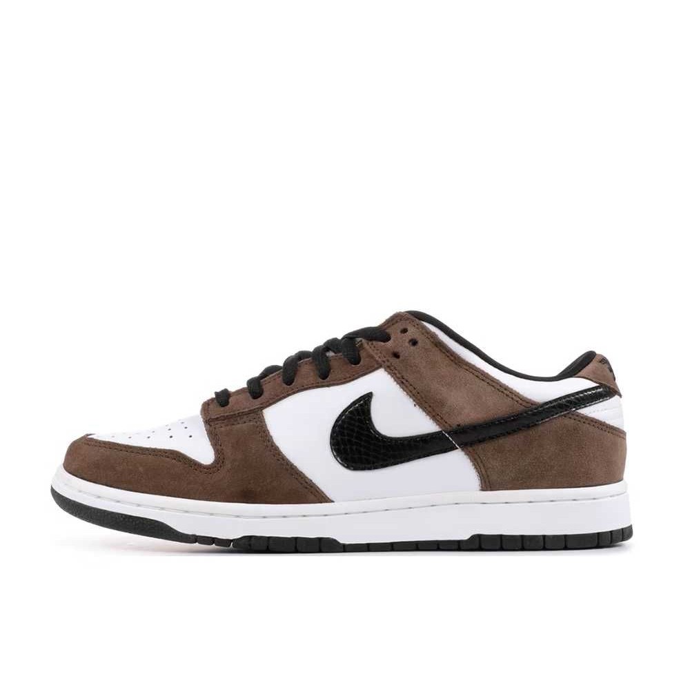 Nike SB Dunk Low "White Black Trail End Brown" Sneakers 304292-102 ...