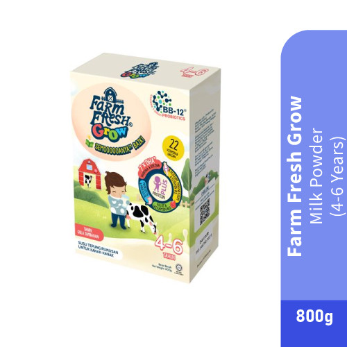 FARM FRESH Grow Milk Powder 4-6 Years 800G- Farm Fresh Milk Powder,Grow ...