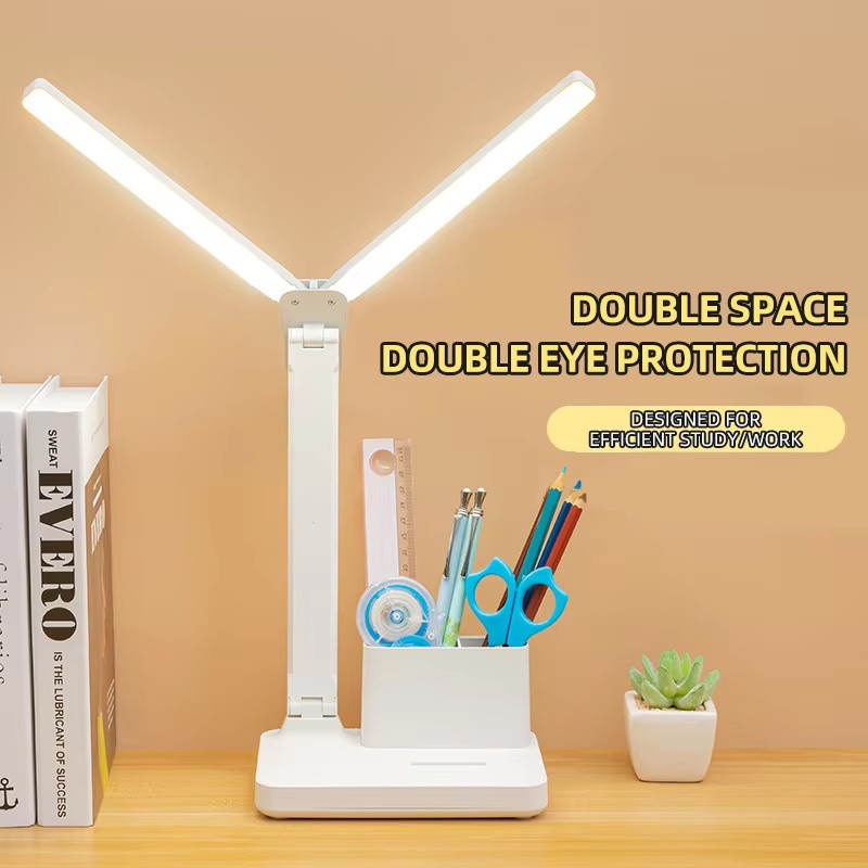 2024 LED Desk Lamp Foldable 3 Modes Touch Dimming USB Study Lamp Eye ...